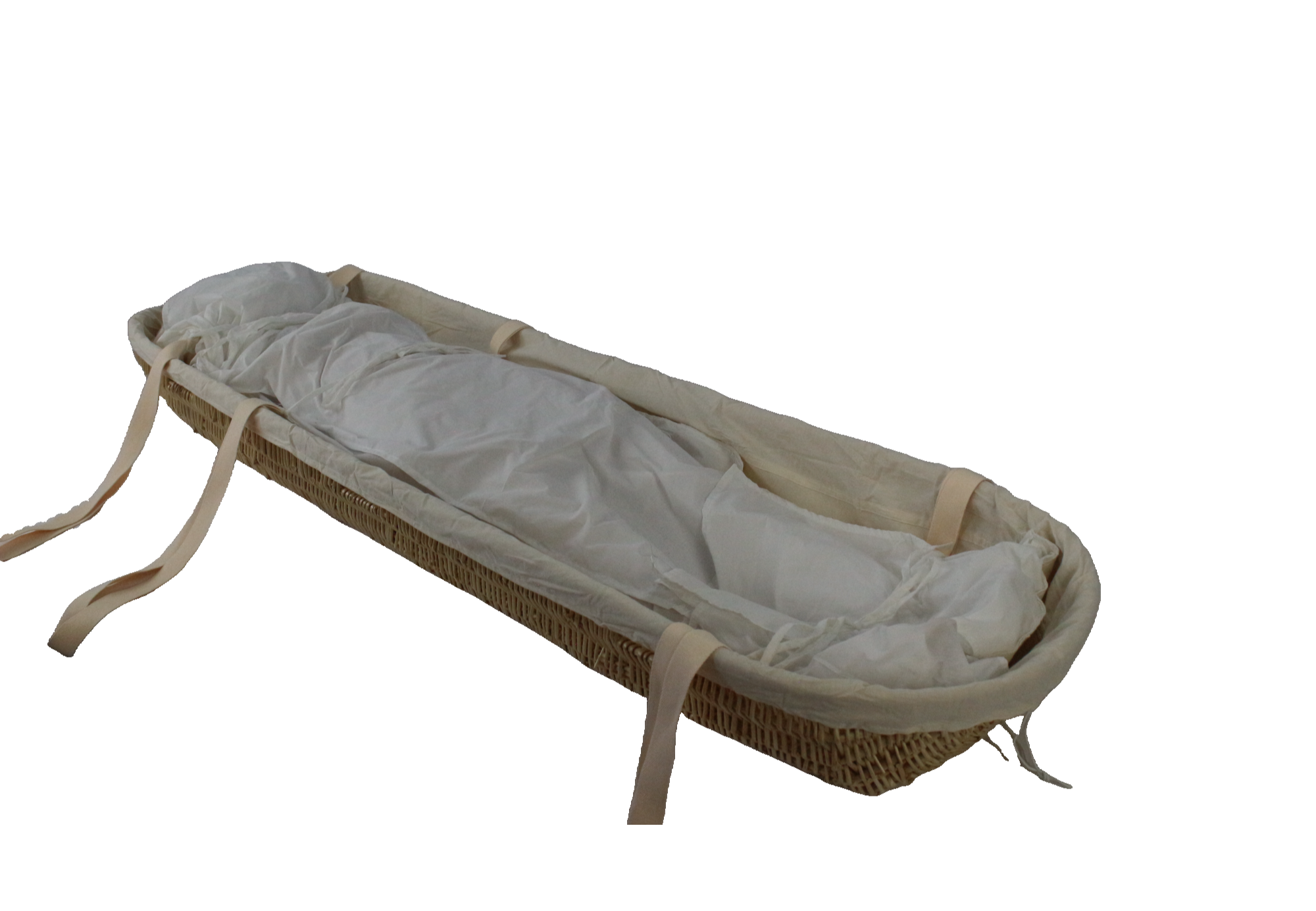 America Style Willow Body Carrier Green Funeral Willow Cremation Casket ...